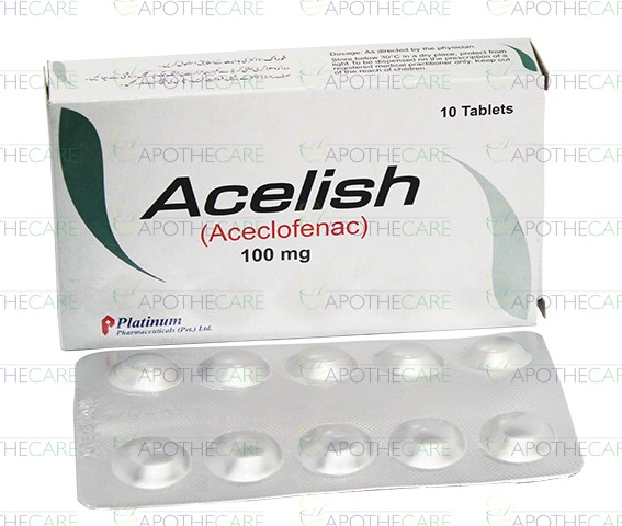 Acelish Tab 100mg 1x10's