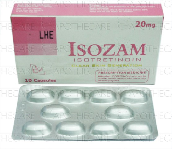 Isozam Cap 20mg 10's