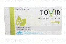 Tovir Tab 0.5mg 30's