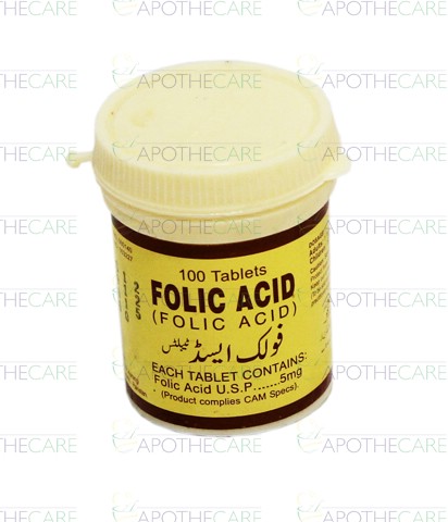 Folic Acid Tab 5mg 100's (Chas. A Mendoza)