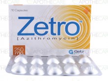 Zetro Cap 250mg 10's