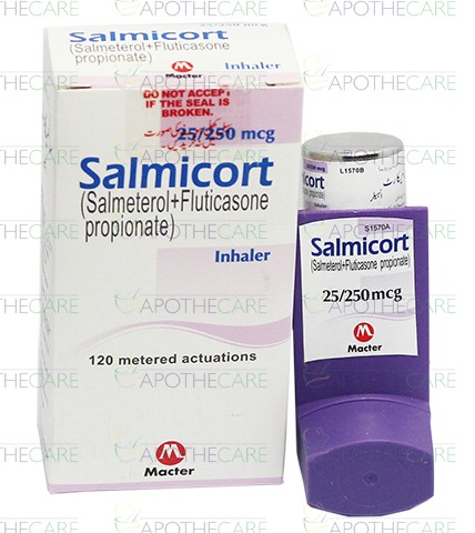 Salmicort Inh 25mcg/250mcg 1's