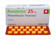 Avomine Tab 25mg 5x20's