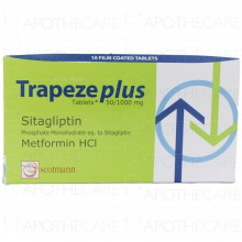 Trapeze Plus Tab 50mg/1000mg 10's