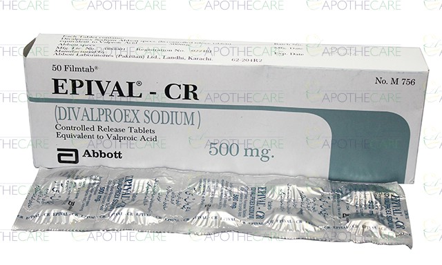 Epival CR Tab 500mg 5x10's