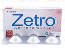 Zetro Tab 500mg 3's