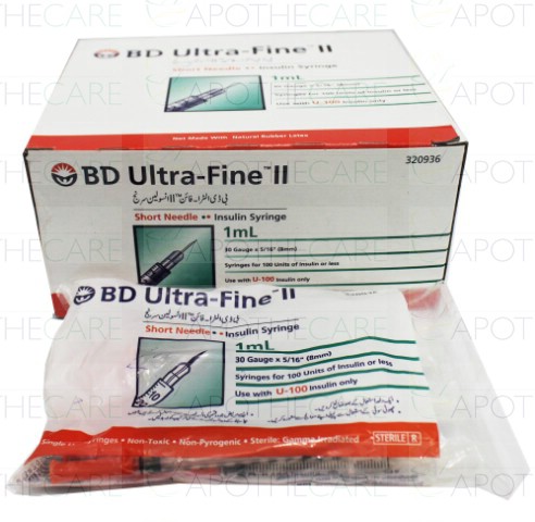 BD Syringes 1cc 30G Slip Tip 100's