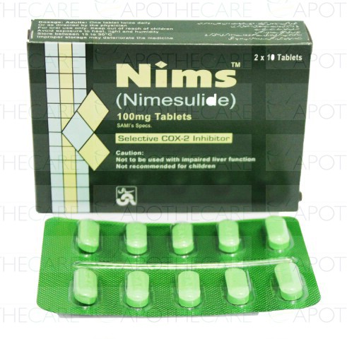 Nims Tab 100mg 2x10's