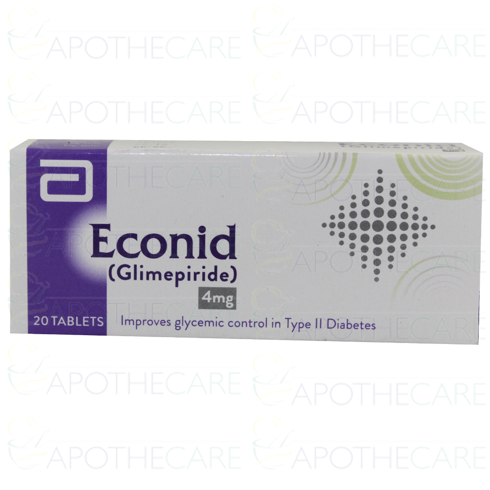 Econid Tab 4mg 2x10's