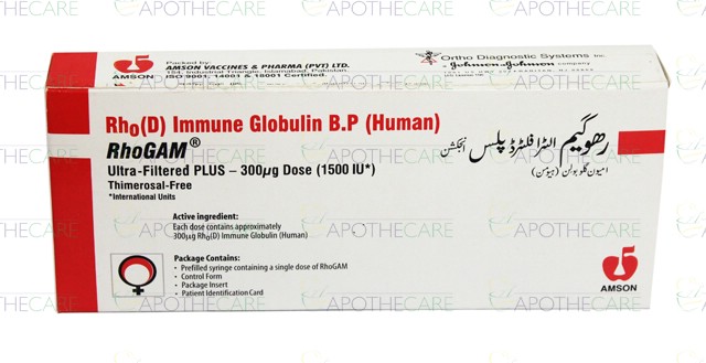 Rhogam Plus Inj 300mcg 1PFS